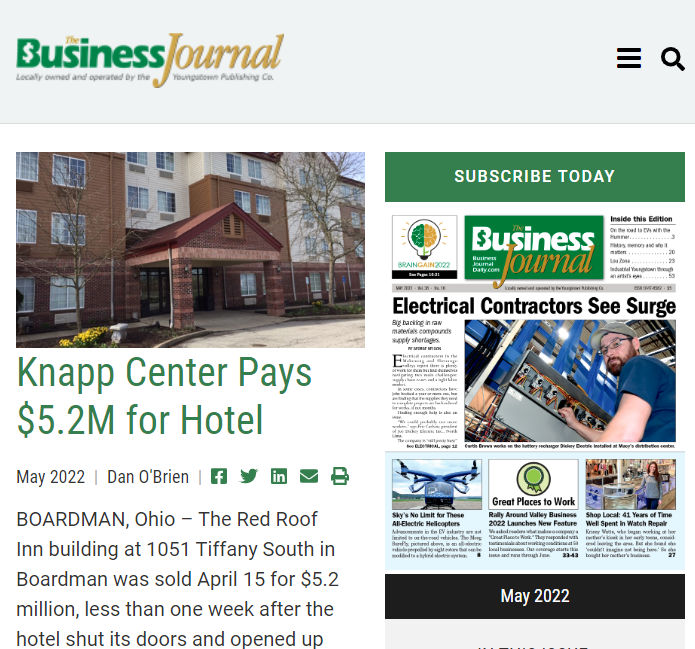 The Knapp Center in the News